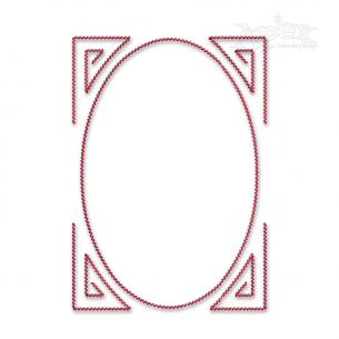 Oval Frame Sketch Embroidery Design | Apex Embroidery Designs, Monogram ...