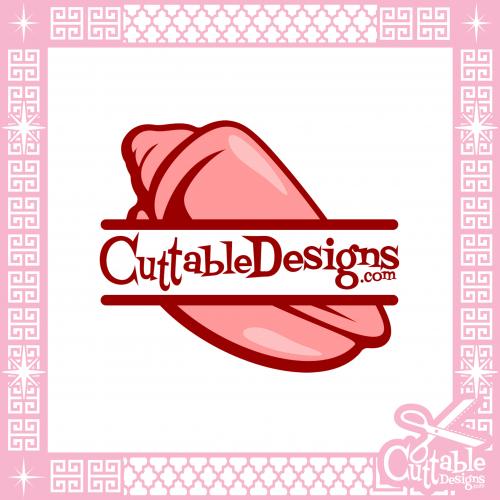 Seashell Monogram Frame Svg Cuttable Designs | Apex Embroidery Designs ...