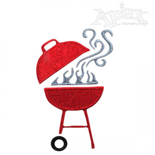 BBQ Grill Machine Embroidery Design - Apex