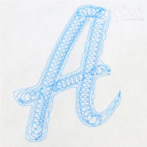 Lace Embroidery Font | Apex Monogram Designs & Fonts