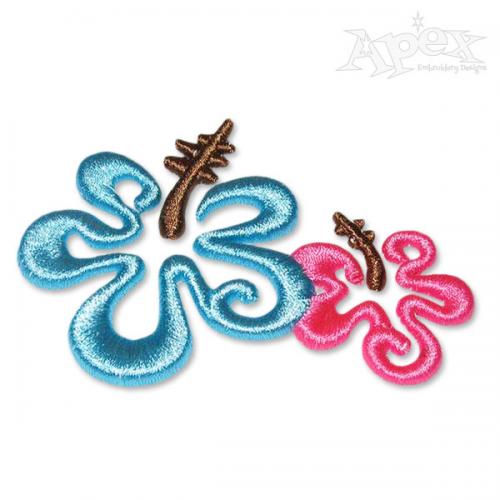 3-D Puffy Hawaiian Flowers Embroidery Designs | Apex Monogram Designs ...
