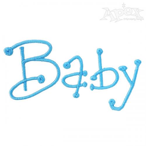 Baby Polka Dots Embroidery Font | Apex Monogram Designs & Fonts