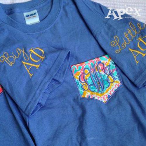 Applique Pocket Frocket Machine Embroidery Design | Apex Monogram ...