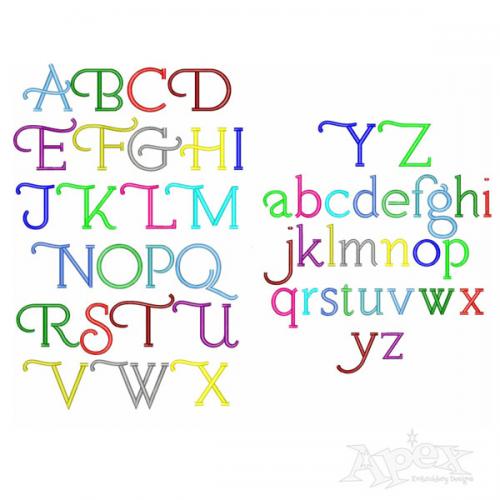 Early Years Embroidery Font | Apex Embroidery Designs, Monogram Fonts ...