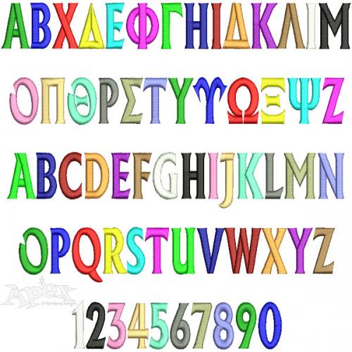 Greek Fraternity Embroidery Font | Apex Embroidery Designs, Monogram ...