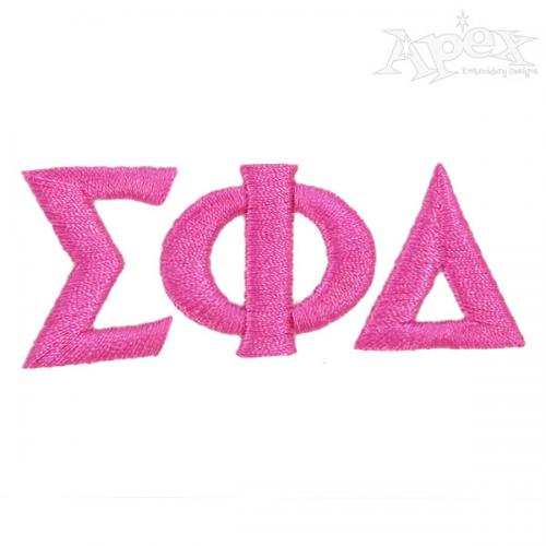 Greek Fraternity Embroidery Font | Apex Monogram Designs & Fonts