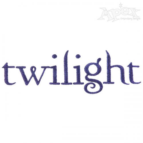 Twilight Alphabet Machine Embroidery Font by Apex
