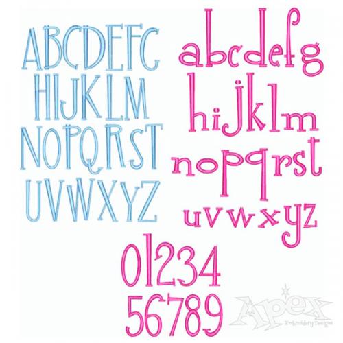 Apex Embroidery Font Designs | Apex Embroidery Designs, Monogram Fonts ...