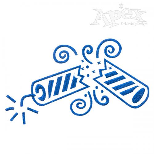 Firecracker Embroidery Designs | Apex Monogram Designs & Fonts