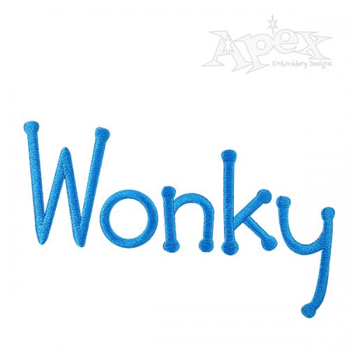 Wacky Wonky Embroidery Fonts | Apex Monogram Designs & Fonts