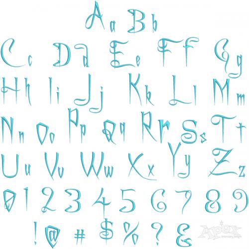 Charmed Embroidery Font | Apex Embroidery Designs, Monogram Fonts ...