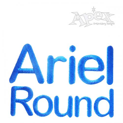 Arial Rounded Machine Embroidery Font - Apex