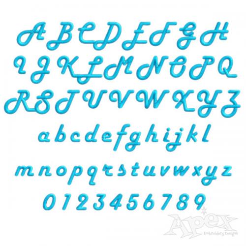 Nifty Fifties Embroidery Font | Apex Embroidery Designs, Monogram Fonts ...