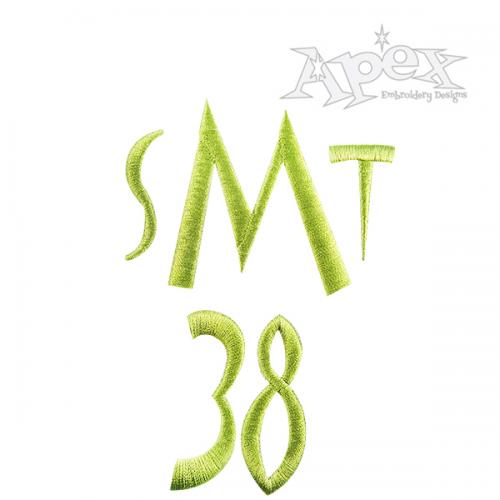 Matisse Embroidery Letters Font | Apex Monogram Designs & Fonts