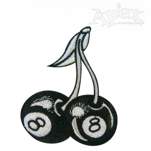 Eight Ball Cherry Design | Apex Monogram Designs & Fonts
