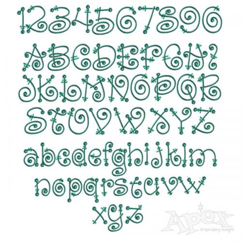 Fairy Tale Embroidery Font | Apex Embroidery Designs, Monogram Fonts ...