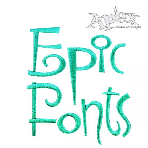 Epic Embroidery Fonts | Apex Monogram Designs & Fonts