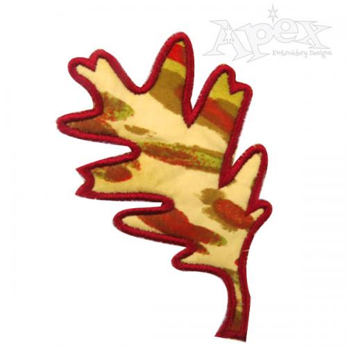 Oak Leaf Applique Embroidery Design Apex Monogram Designs And Fonts 1343