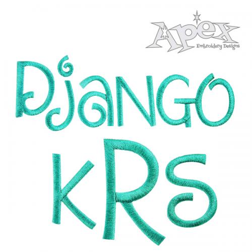 Django Embroidery Font | Apex Monogram Designs & Fonts