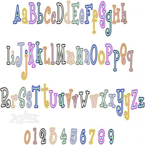 Boys R Gross Fill Embroidery Font | Apex Embroidery Designs, Monogram ...