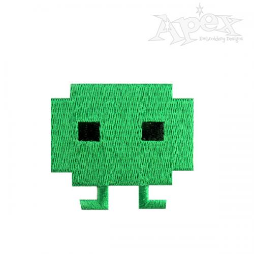 Space Invader Embroidery Design | Apex Monogram Designs & Fonts
