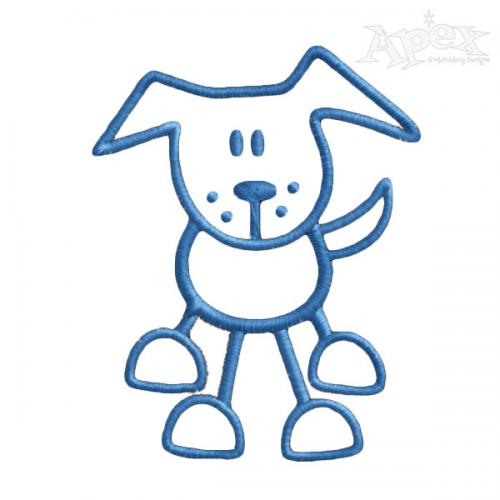 Dog Family Embroidery Design | Apex Monogram Designs & Fonts