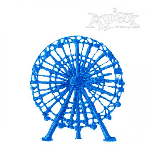 Ferris Wheel Embroidery Designs | Apex Monogram Designs & Fonts