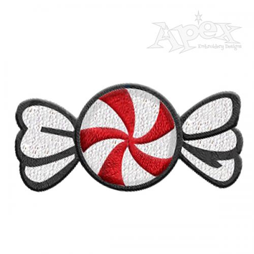 Peppermint Candy Christmas Machine Embroidery Designs by Apex