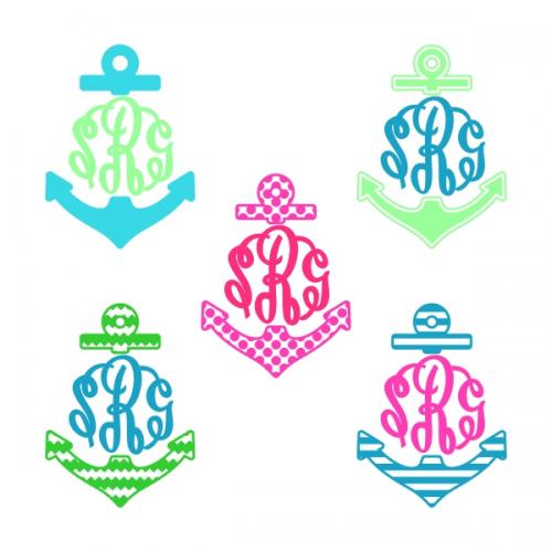 Anchor Pattern Split Cuttable Designs | Apex Designs & Fonts