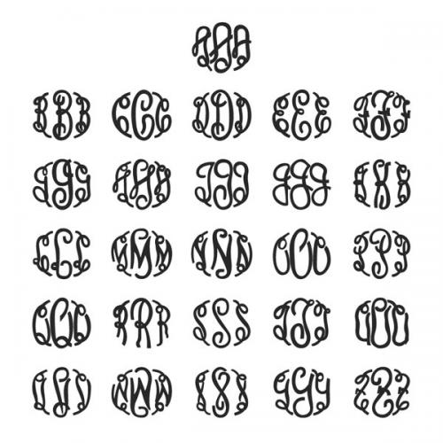 Apex Round Cuttable Font | Apex Embroidery Designs, Monogram Fonts ...