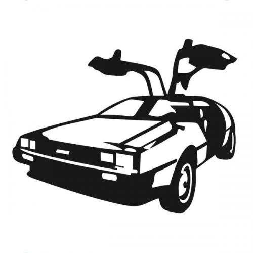 Delorean 80s SVG Cuttable Designs | Apex Embroidery Designs, Monogram ...