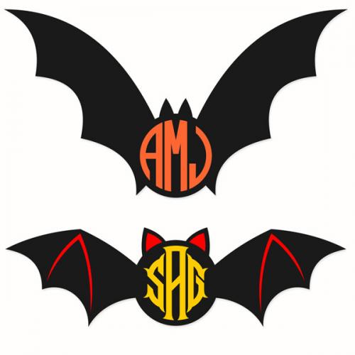 Halloween Bat Monogram Svg Designs | Apex Embroidery Designs, Monogram ...