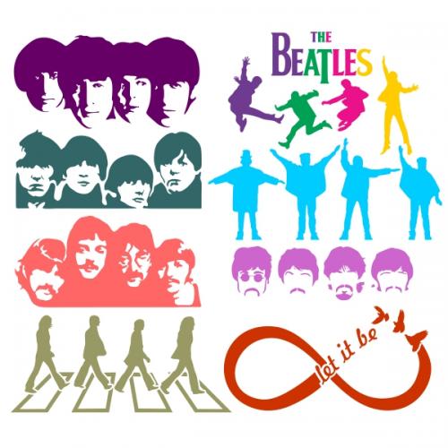 Beatles SVG Cuttable Designs, Vector Images