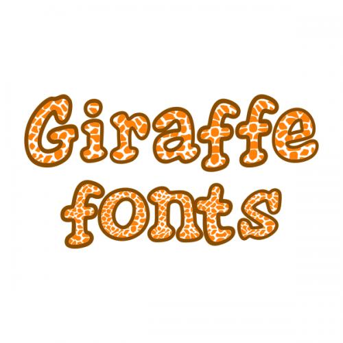 Giraffe Cuttable Design Fonts | Apex Embroidery Designs, Monogram Fonts ...