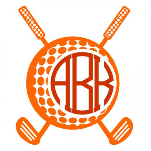 Golf Monogram Svg Frames | Apex Embroidery Designs, Monogram Fonts ...