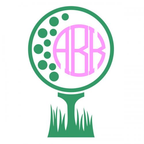 Golf Monogram Svg Frames | Apex Embroidery Designs, Monogram Fonts ...