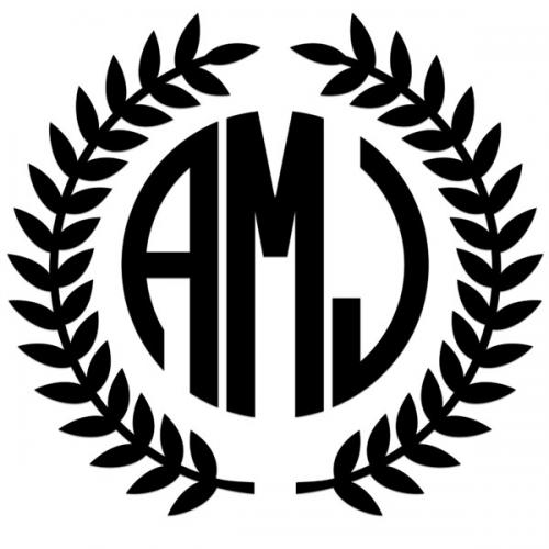 Laurel Monogram Pack Cuttable Frames | Apex Embroidery Designs ...