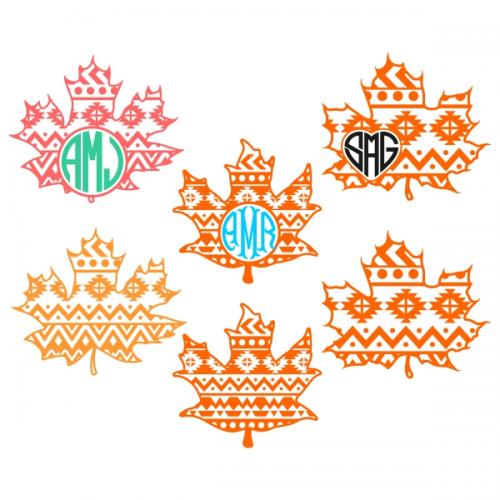 Aztec Leaf Cuttable Designs | Apex Designs & Fonts
