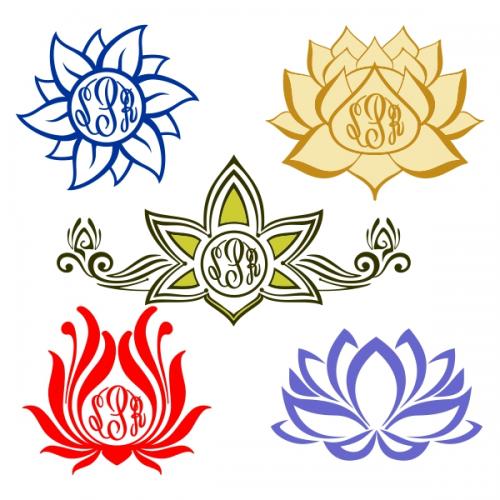 Lotus Monogram Svg | Apex Designs & Fonts