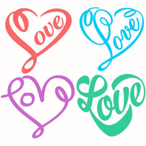Love Heart Cuttable Designs | Apex Designs & Fonts