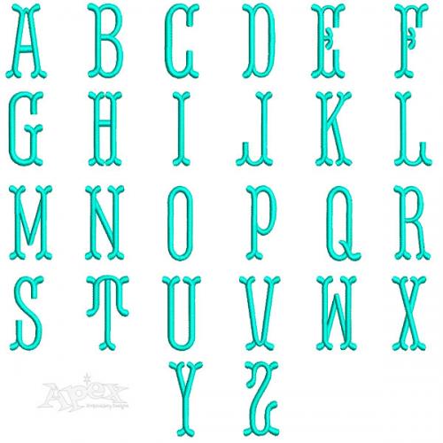 Fish Tail Embroidery Font | Apex Embroidery Designs, Monogram Fonts ...
