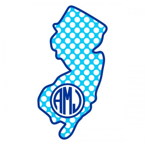 New Jersey Home State Cuttable Designs | Apex Embroidery Designs ...