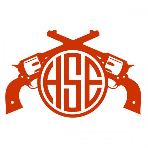 Gun Hunting Monogram Cuttable Frames | Apex Embroidery Designs ...