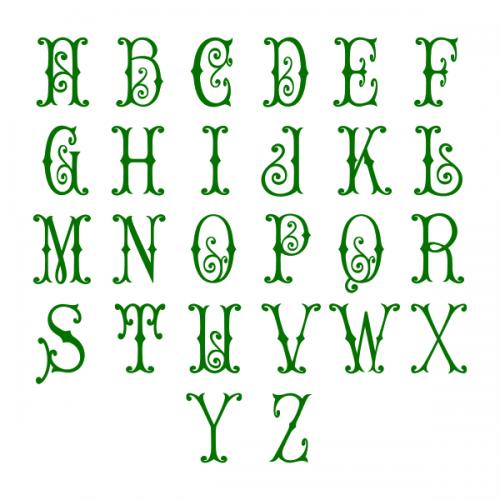 Romance Monogram Cuttable Font | Apex Embroidery Designs, Monogram ...