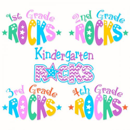 Back to School Rocks Cuttable Designs | Apex Designs & Fonts