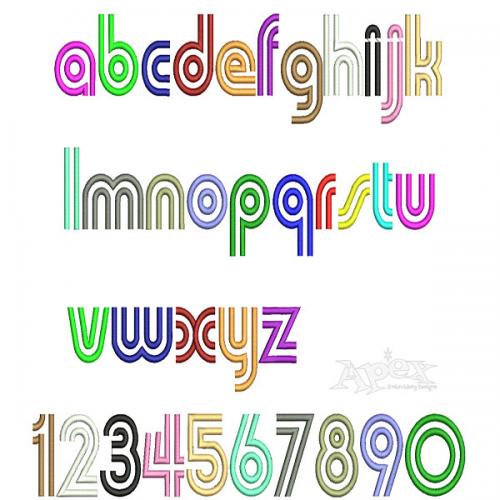 Double Satin Embroidery Font | Apex Embroidery Designs, Monogram Fonts ...