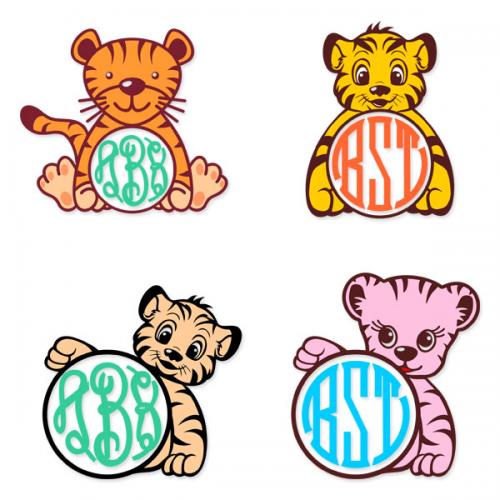 Tiger Cub Cuttable Frames | Apex Designs & Fonts