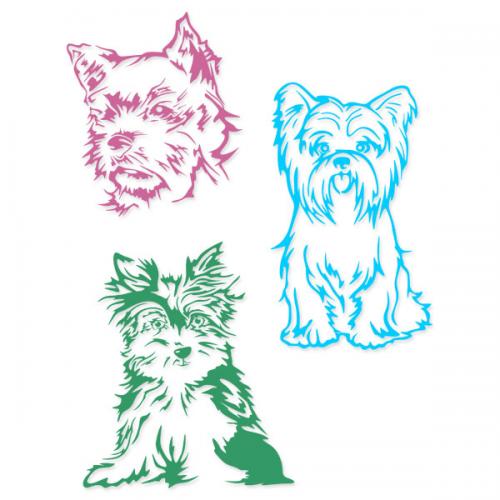 Yorkshire Terrier Dog Yorkie Cuttable Designs | Apex Designs & Fonts