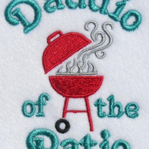 BBQ Grill Embroidery Design | Apex Embroidery Designs, Monogram Fonts ...