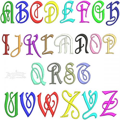 Enchanted Embroidery Font | Apex Embroidery Designs, Monogram Fonts ...